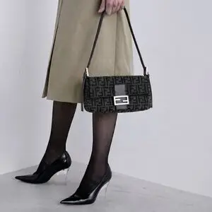 Fendi Baguette® 26424 Ff Zucca Jacquard Fabric Bag